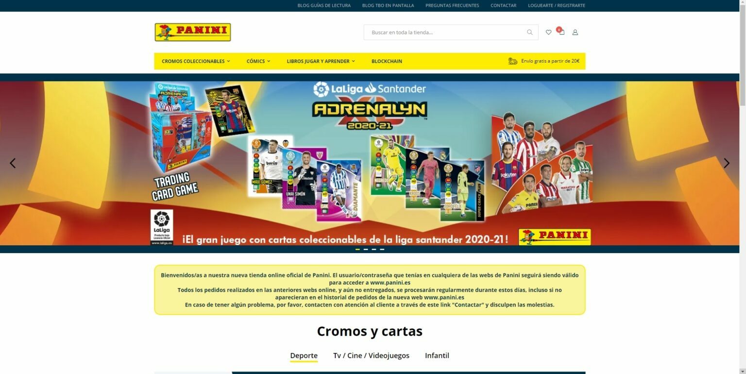 Panini España lanza su nueva página web oficial - Cromo World